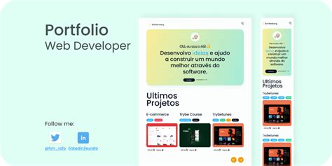 Web Developer Portfolio Personal Site Figma