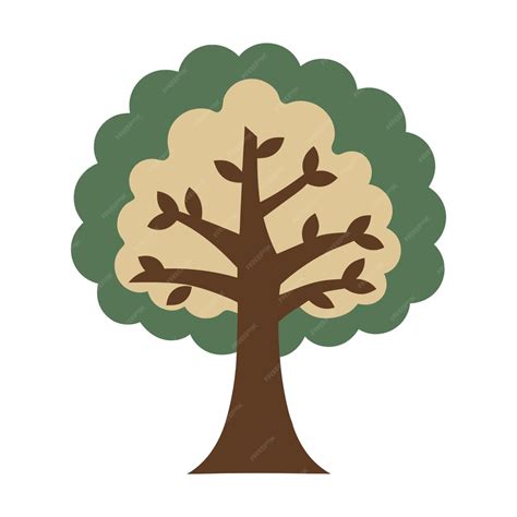 Eichenbaum Zeichnung Silhouette Design Vektor Illustration Clipart Eps