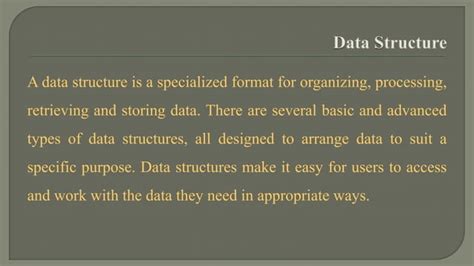 Datasructure Time And Space Complexitypptx