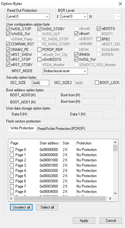 stm32g4 massive flash problems stmicroelectronics community