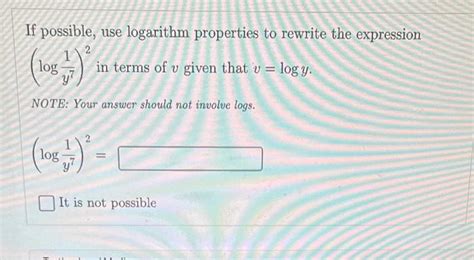 Solved Answer All Please If Possible Use Logarithm Prope