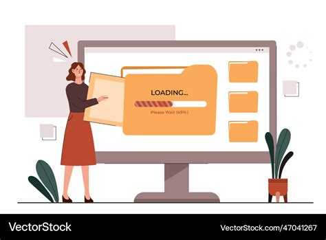 Loading Images Concept Royalty Free Vector Image