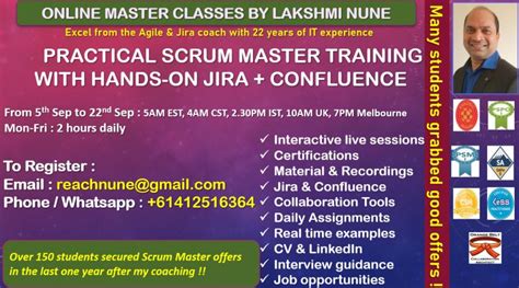 Lakshminarayana Nune On Linkedin Scrummasterjobs Scrum Jira Confluence Handsonlearning Lakshminarayana Nune On Linkedin Scrummasterjobs Scrum Jira Confluence Handsonlearning