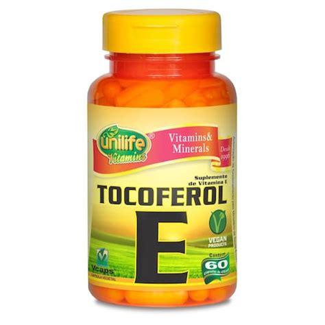 Vitamina E Tocoferol 10mg 60 Cápsulas Antienvelhecimento Ponto