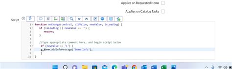 Solved Re How To Display The Info Message On Task Level Servicenow Community