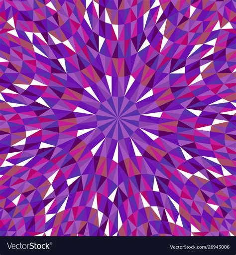 Colorful Hypnotic Dynamic Circular Tile Mosaic Vector Image