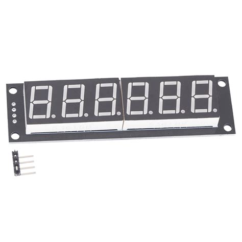 tm1637 6 digit led display 7 segment display 5v comp with raspberry pi