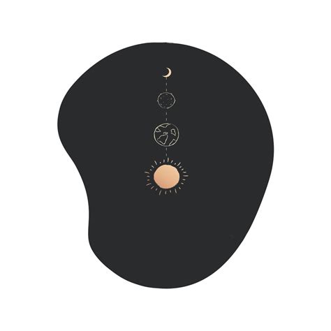 Mouse Pad Lua Planeta E Sol Com Apoio Shopee Brasil