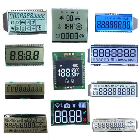 Custom Htn Reflective Positive Monochrome Segment Lcd 7 Segment Lcd Display Lcd Monitor Lcd
