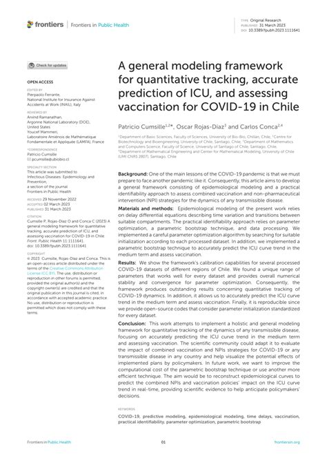 Pdf A General Modeling Framework For Quantitative Tracking Accurate