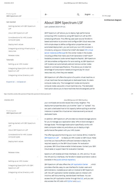 About Ibm Spectrum Lsf Ibm Cloud Docs Pdf Computer Cluster