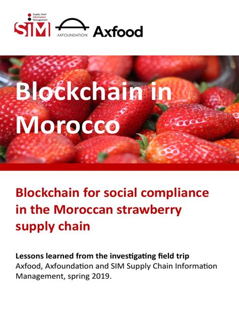 Blockchain In Marocco Lessons Learned Field Trip 2019 1 Pdf