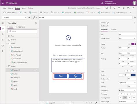 Create A Canvas App That Can Trigger A Power Automate Flow Power Apps