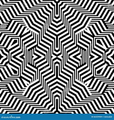Design Seamless Monochrome Lines Pattern Stock Vector Illustration Of