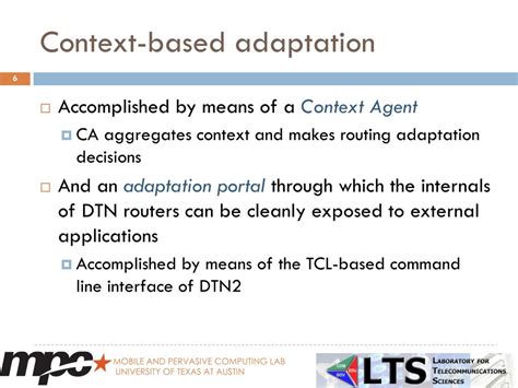 Ppt An Architecture For Context Aware Adaptation Of Routing In Delay