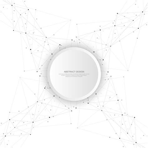 Premium Vector Abstract Background And Geometric Pattern With Connecting The Dots And Lines