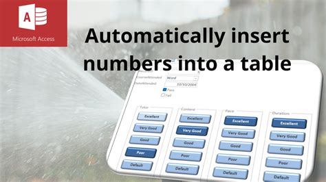 Use Option Groups To Automatically Populate Tables In Microsoft Access