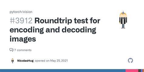Roundtrip Test For Encoding And Decoding Images Issue Pytorch Vision Github