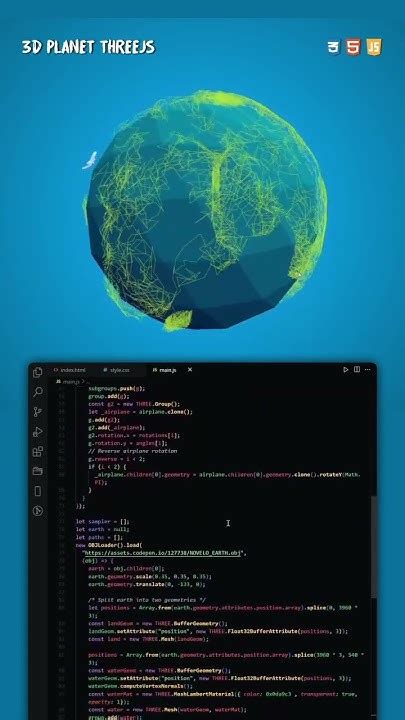 3d Planet Threejs Coding Webdesign Youtube
