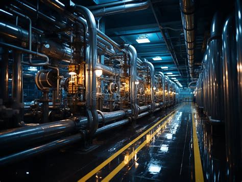 Hydrogen Power Plant Stock Illustration Illustration Of Production