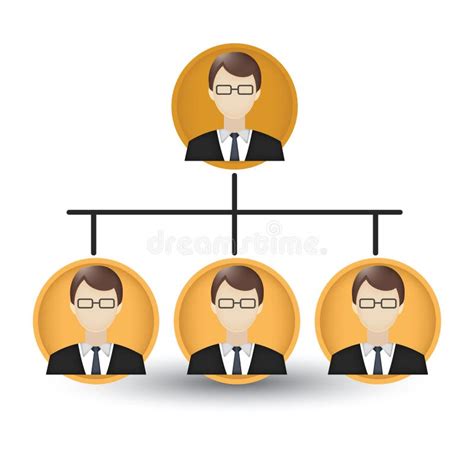 Hierarchy Chart Vector Illustration Decorative Design Stock Vector Illustration Of Level