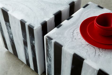Martha Sturdy Uses Resin To Create Bold Blocky Furniture
