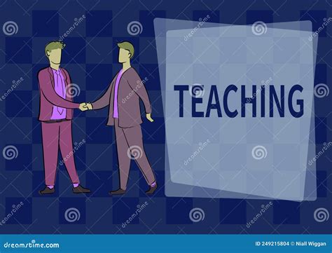 Text Caption Presenting Teaching Conceptual Photo Act Of Giving Information Explaining One