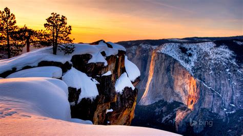 Snow And Ice Sunset Bing Wallpaper 1920x1080 Download