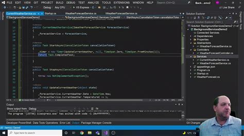 Running Background Tasks In Aspnet Core Youtube