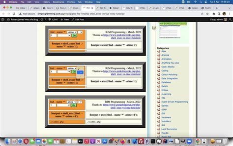 php file finding shell exec versus exec plus tutorial robert james metcalfe blog