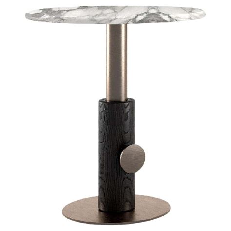 Gemini Small Table A Shaped Small Table With Marble For Sale At 1stdibs