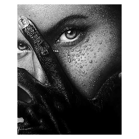 طرح پرتره نیمرخ سبک هایپررئالیسم کد 02 اندیشه بازار فروشگاه اینترنتی