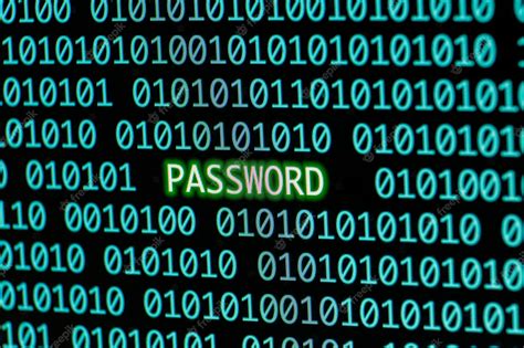 Premium Photo Binary Code With Password