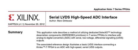 高速adc 串行lvds接口 Xapp524，翻译part3 知乎