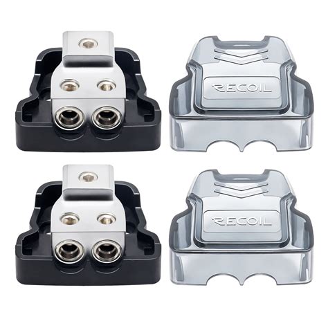 Zdb12p 2 Way Power Distribution Block 1 X 0 2 4 Gauge In 2 X 4 8 Gauge Out Power Distribution