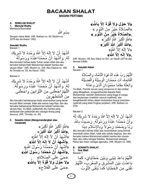 Bacaan Sholat Dari Takbir Hingga Salam Pdf