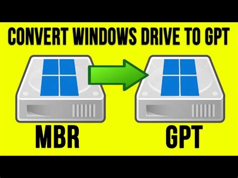 Convert Your Windows Or Other Drive From MBR To GPT Without Losing Data