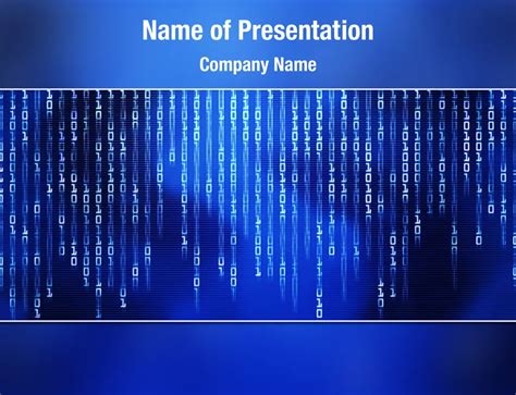 Blue Code Powerpoint Templates Blue Code Powerpoint Backgrounds