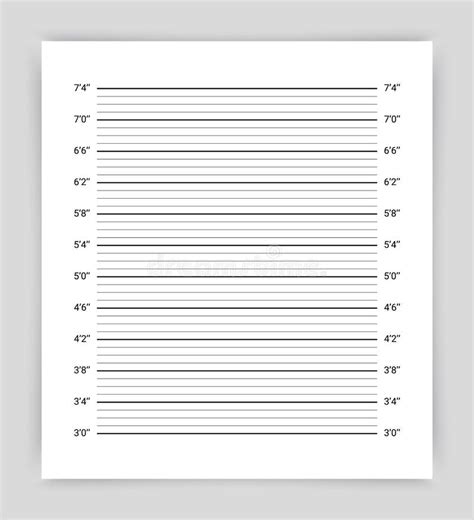 Plantilla De Medidas De Pared Para Policías Buscados Panel De Imágenes