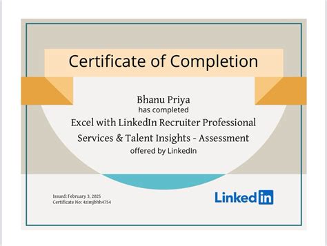 Bhanu Priya On Linkedin Im Happy To Share That Ive Obtained A New Certification Linkedin