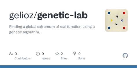 Github Geliozgenetic Lab Finding A Global Extremum Of Real Function