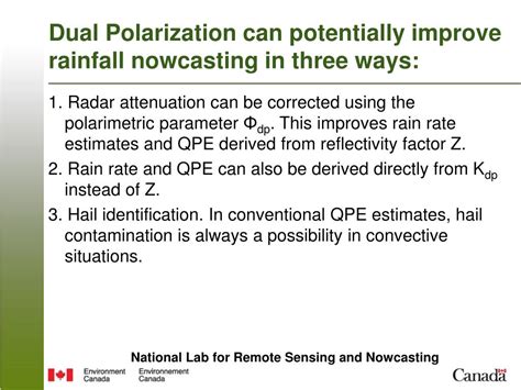Ppt Dual Polarization Radar And Rainfall Nowcasting Powerpoint Presentation Id6787700