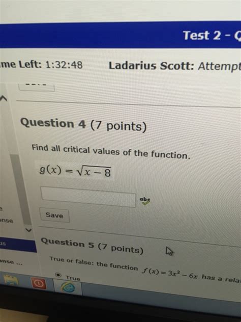 Solved Find All Critical Values Of The Function Chegg