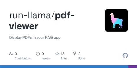 Github Run Llamapdf Viewer Display Pdfs In Your Rag App