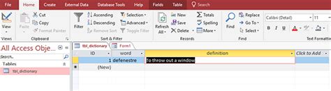 Creating A Button To Insert Records Into An Access Database With Vba
