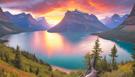 아름다운 일몰 산과 계곡의 자연 배경 산과 계곡 일몰 산 본성 배경 배경 일러스트 및 사진 무료 다운로드 Pngtree