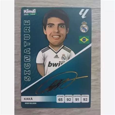 خرید و قیمت کارت فوتبالی کیمدی کاکا 2025 سری امضا شده به همراه برچسب