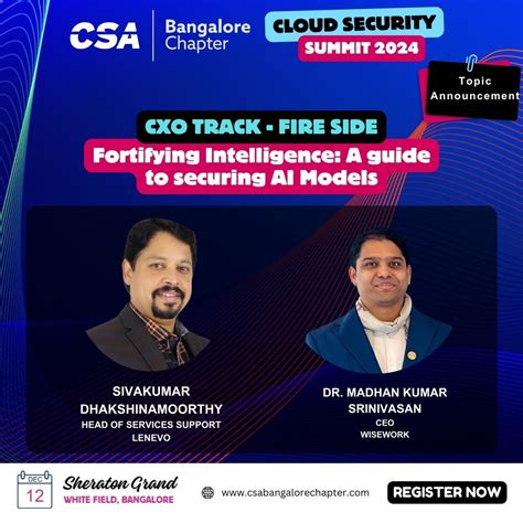 Cloud Security Alliance Bangalore Chapter On Linkedin Cloudsecuritysummit2024 Cxotrack Ai