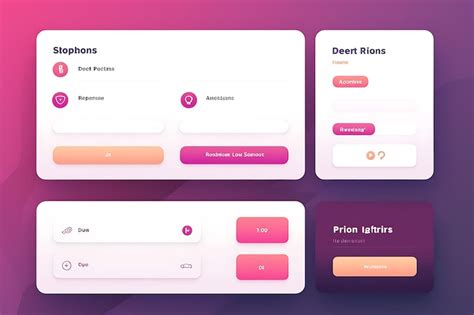Premium Photo Personal Account Navigation Ui Elements Kit