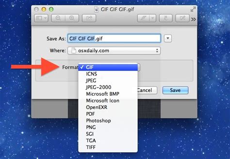 Save Images As  And Other Image Formats In Preview For Mac Os X